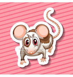 Mouse in four different actions Royalty Free Vector Image
