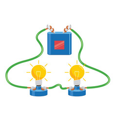 A simple electric circuit Royalty Free Vector Image