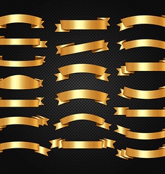Ribbon red gold Royalty Free Vector Image - VectorStock