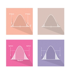 Standard Normal Distribution Curve Graph Vector Image