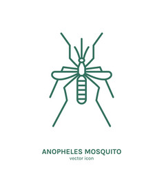 Malaria logo icon design Royalty Free Vector Image