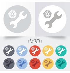 Repair tool sign icon Service symbol Royalty Free Vector