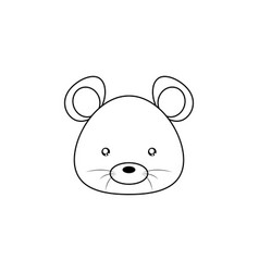 Mouse drawing face Royalty Free Vector Image - VectorStock