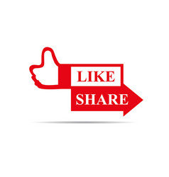 Abstract modern geometric social media buttons Vector Image