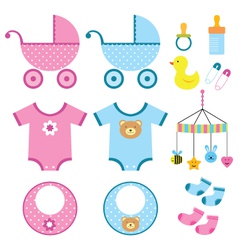 Baby elements set Royalty Free Vector Image - VectorStock