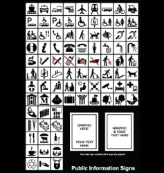 Wheel clamp information sign Royalty Free Vector Image