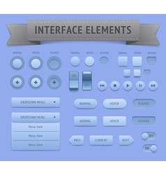 User interface elements Royalty Free Vector Image