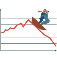 Cartoon businessman sitting in front six Vector Image