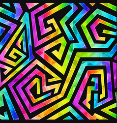 Neon color circle pattern Royalty Free Vector Image