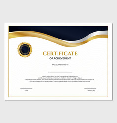 Certificate background modern design template Vector Image