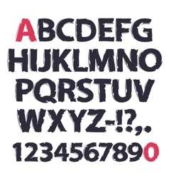 Graffiti font alphabet letters Hip hop type Vector Image