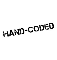 Hand-coded rubber stamp Royalty Free Vector Image