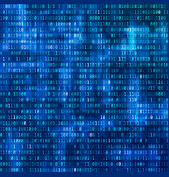 Binary computer code digital data view technology Vector Image