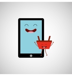 Device electronic character design Royalty Free Vector Image