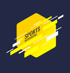 Modern colored poster for sports graphics Vector Image