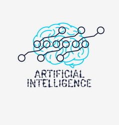 Artificial intelligence icon human ai Royalty Free Vector