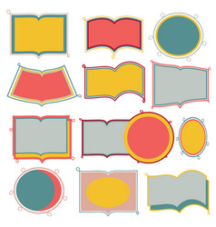 Cute doodle frames on white background Royalty Free Vector