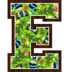 E is for elf Royalty Free Vector Image - VectorStock