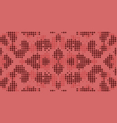 Leopard pixel art style stains pattern design Vector Image