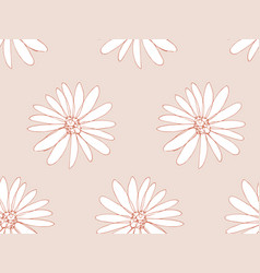 Colorful flower seamless pattern background Vector Image