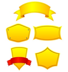 Labels and design elements Royalty Free Vector Image