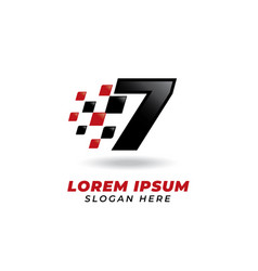 Number seven logo 7 Royalty Free Vector Image - VectorStock