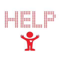 Help Royalty Free Vector Image - VectorStock