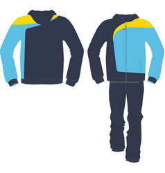 Men jogger track suits and sweat trouser Vector Image