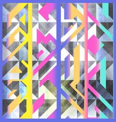 Hologram geometric seamless pattern Royalty Free Vector