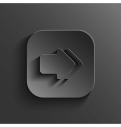 Glossy wooden app button Royalty Free Vector Image