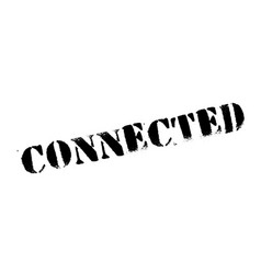 Connected rubber stamp Royalty Free Vector Image