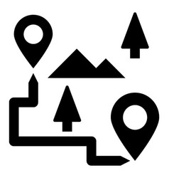 Location on map icon Royalty Free Vector Image