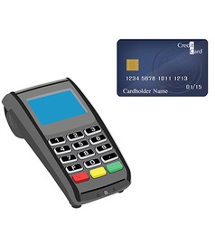 Credit card reader Royalty Free Vector Image - VectorStock