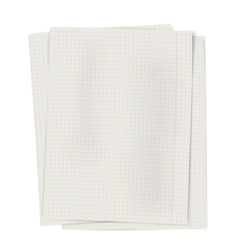 Ruled sheet notebook paper paper template Vector Image