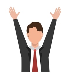 Cheerful avatar business man graphic Royalty Free Vector