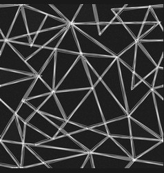 Monochrome contour triangles seamless pattern Vector Image