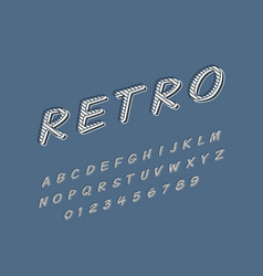 Handwritten lettering font alphabet Royalty Free Vector