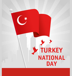29 october republic day turkey with balloons Vector Image