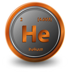 Diagram representation of the element helium Vector Image