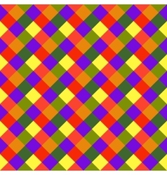 Seamless geometric checked pattern diagonal Vector Image