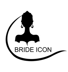 Pretty bride Royalty Free Vector Image - VectorStock