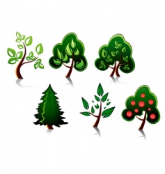 Tree symbols Royalty Free Vector Image - VectorStock