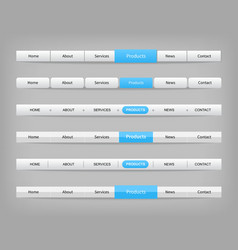 Pagination bar page navigation web buttons Vector Image