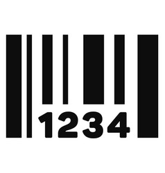Barcode scan icon outline style Royalty Free Vector Image