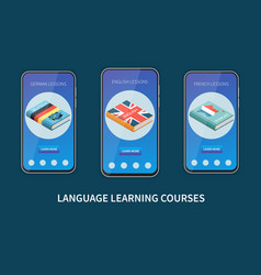 Language lesson Royalty Free Vector Image - VectorStock