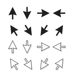 Arrows and giving directions Royalty Free Vector Image