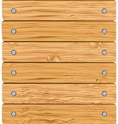 Pattern of wooden boards with screws Royalty Free Vector