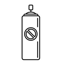 Protect zika spray icon outline style Royalty Free Vector