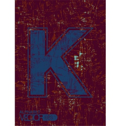 K Royalty Free Vector Image - VectorStock