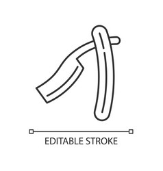 Straight razor Royalty Free Vector Image - VectorStock